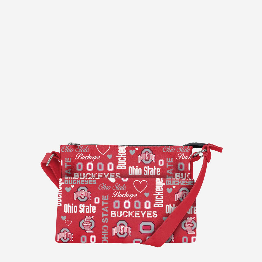 Ohio State Buckeyes Logo Love Crossbody Purse FOCO