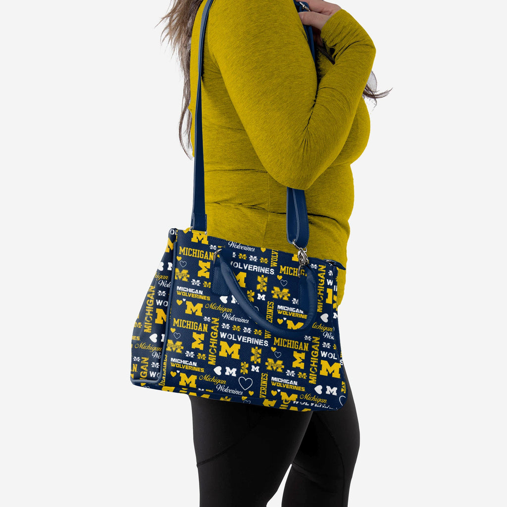 Michigan Wolverines Logo Love Purse FOCO