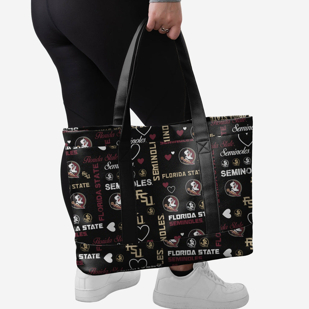 Florida State Seminoles Logo Love Tote Bag FOCO