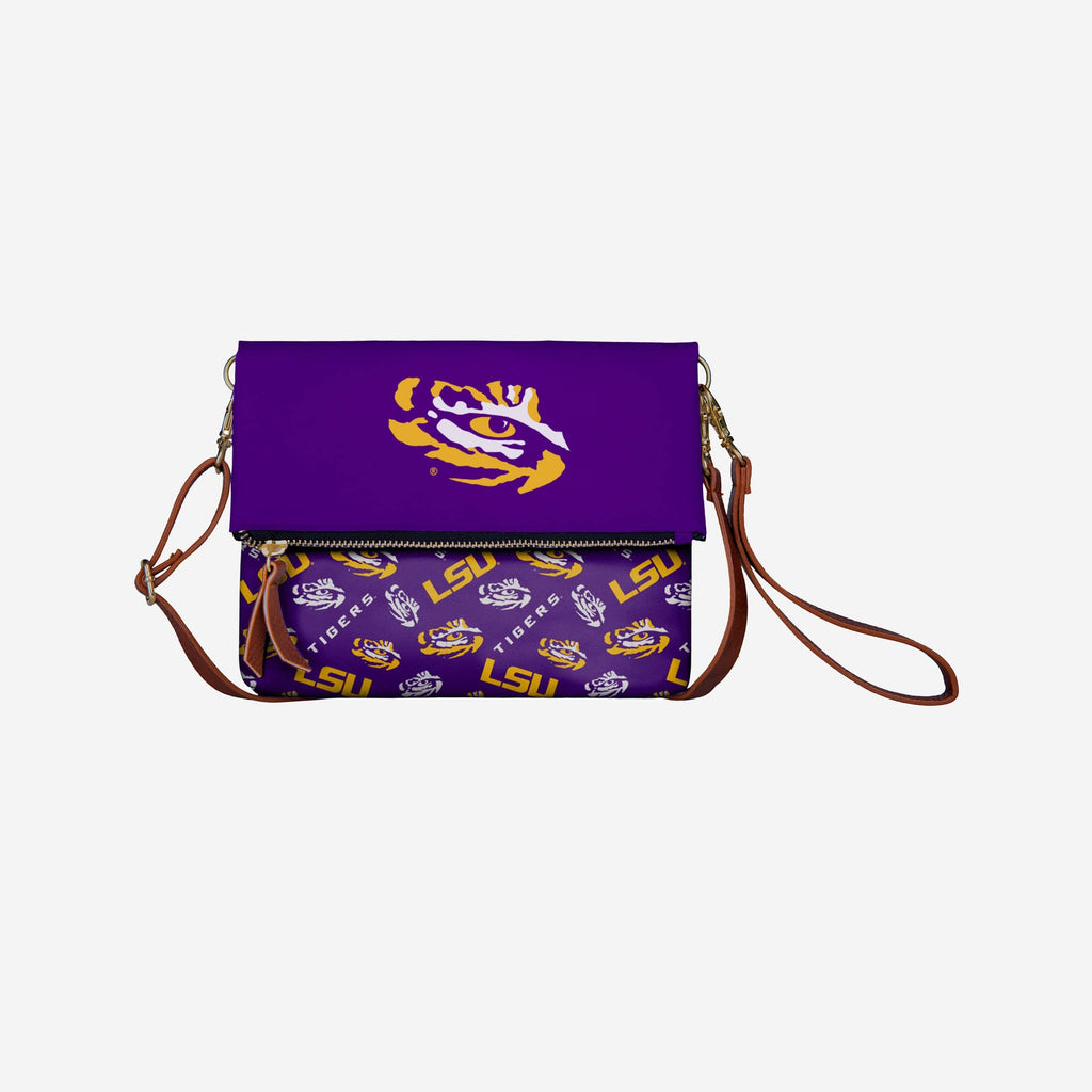 LSU Tigers Printed Collection Foldover Tote Bag FOCO