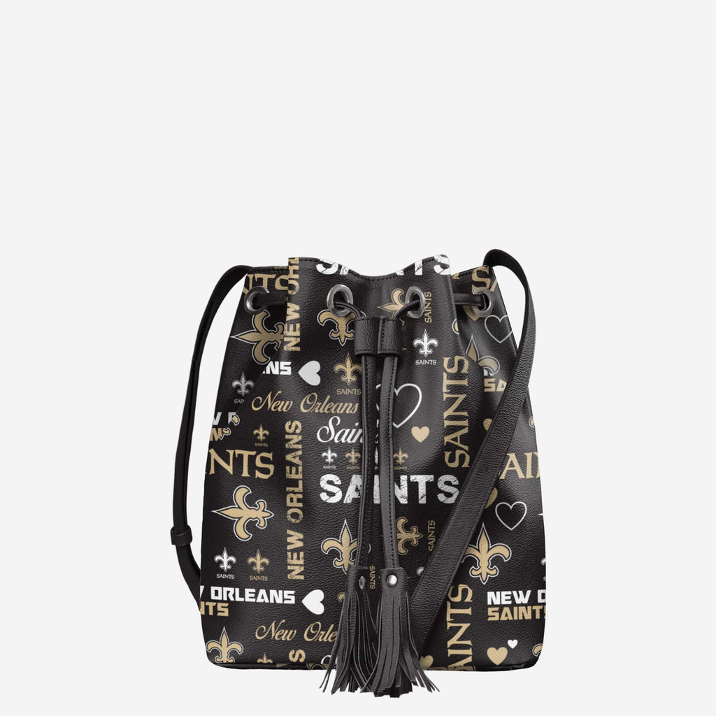 New Orleans Saints Logo Love Cinch Purse FOCO