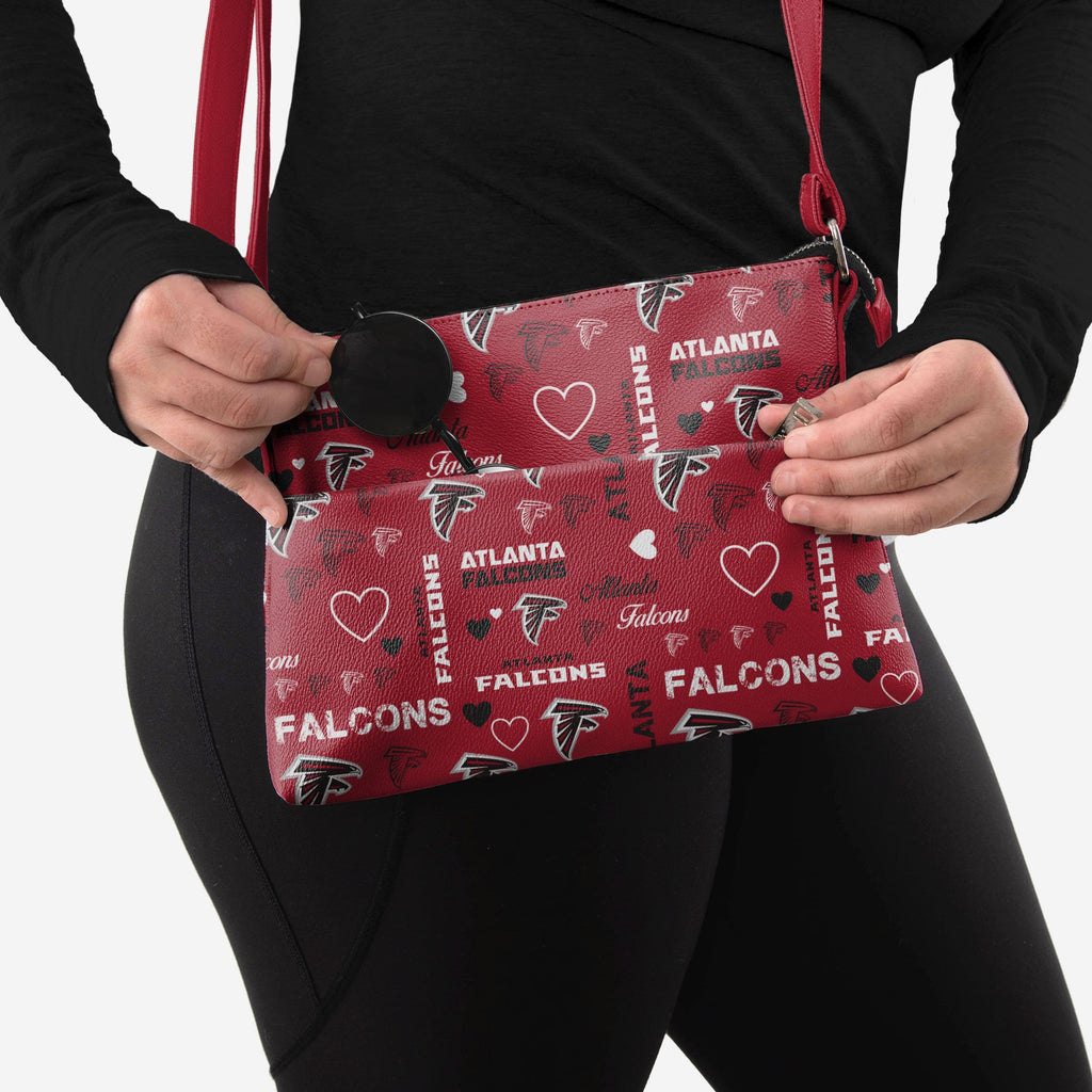 Atlanta Falcons Logo Love Crossbody Purse FOCO
