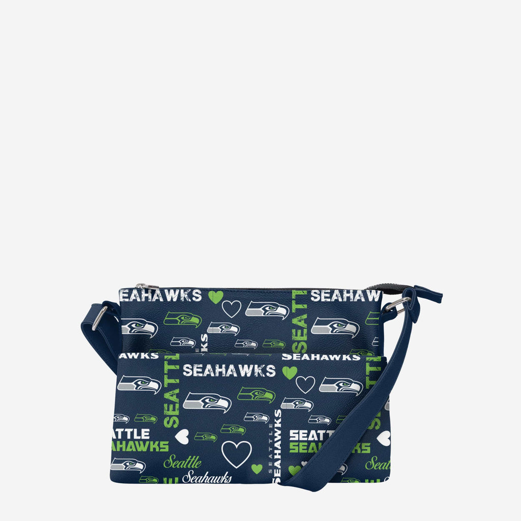 Seattle Seahawks Logo Love Crossbody Purse FOCO