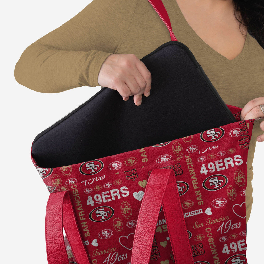 San Francisco 49ers Logo Love Tote Bag FOCO