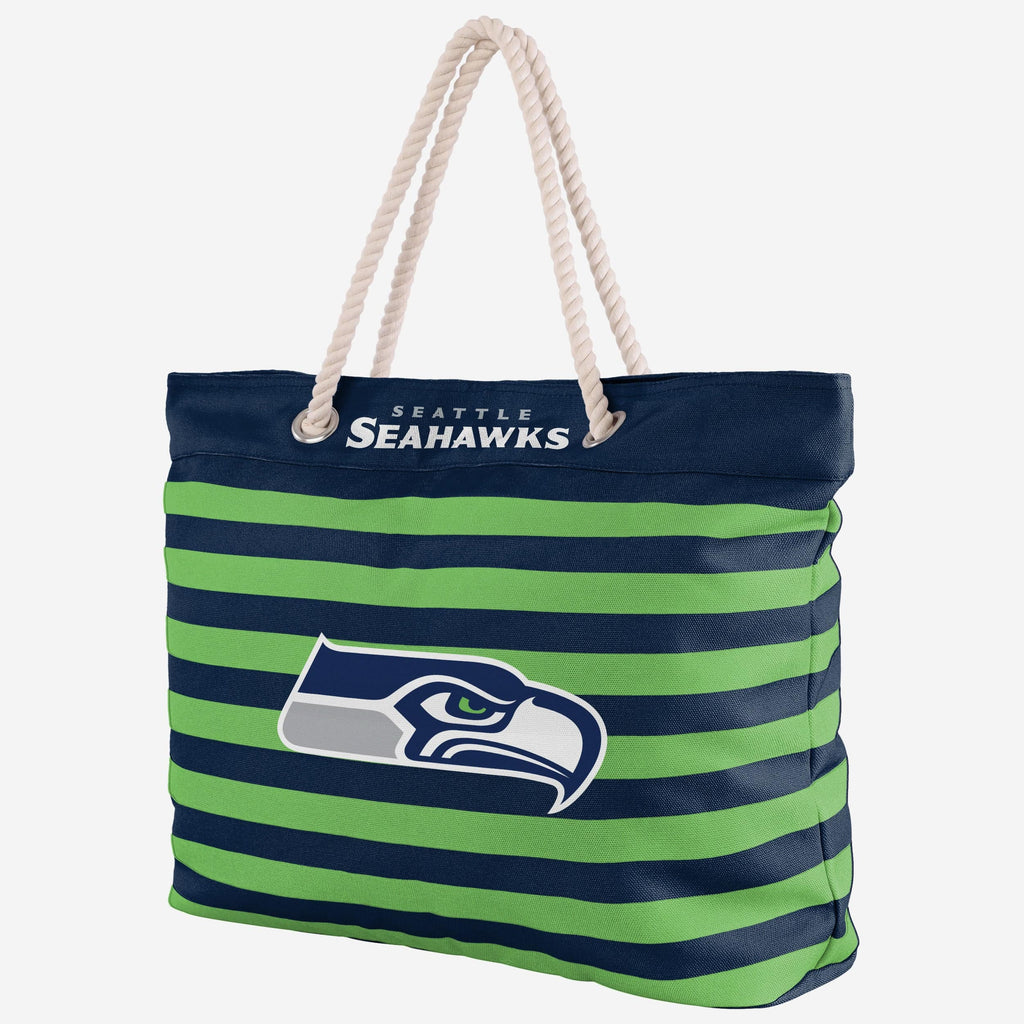 Seattle Seahawks Nautical Stripe Tote Bag FOCO