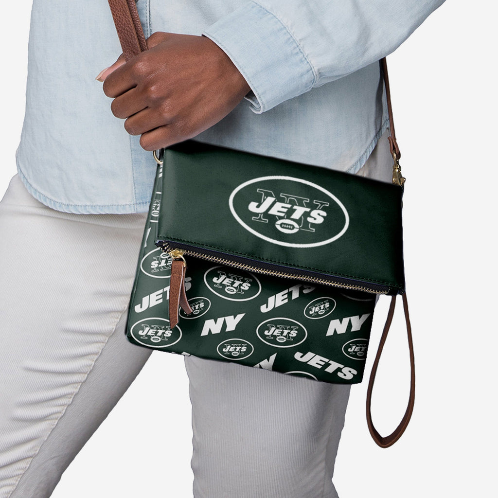 New York Jets Printed Collection Foldover Tote Bag FOCO