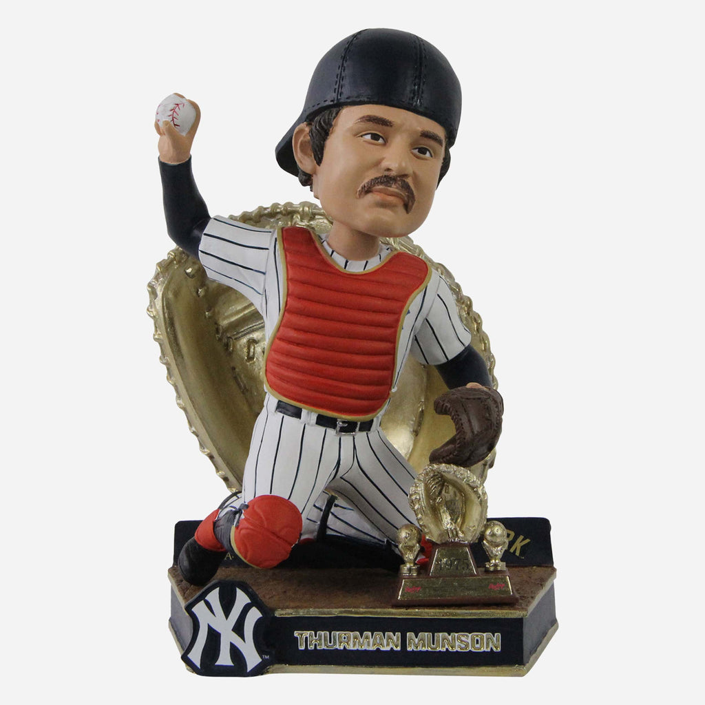 Thurman Munson New York Yankees 1975 Gold Glove Bobblehead FOCO