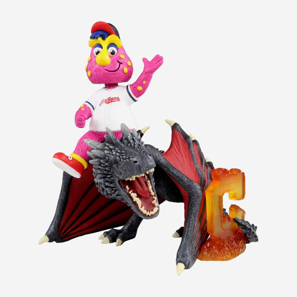 Game of Thrones™ Cleveland Guardians Slider Mascot On Fire Dragon Bobb FOCO