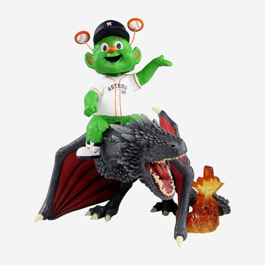 Game of Thrones™ Houston Astros Orbit Mascot On Fire Dragon Bobblehead FOCO