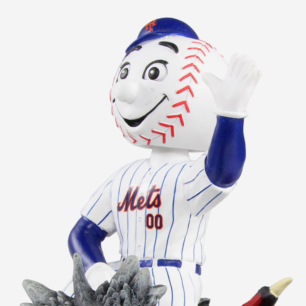 Game of Thrones™ New York Mets Mr Met Mascot On Fire Dragon Bobblehead FOCO