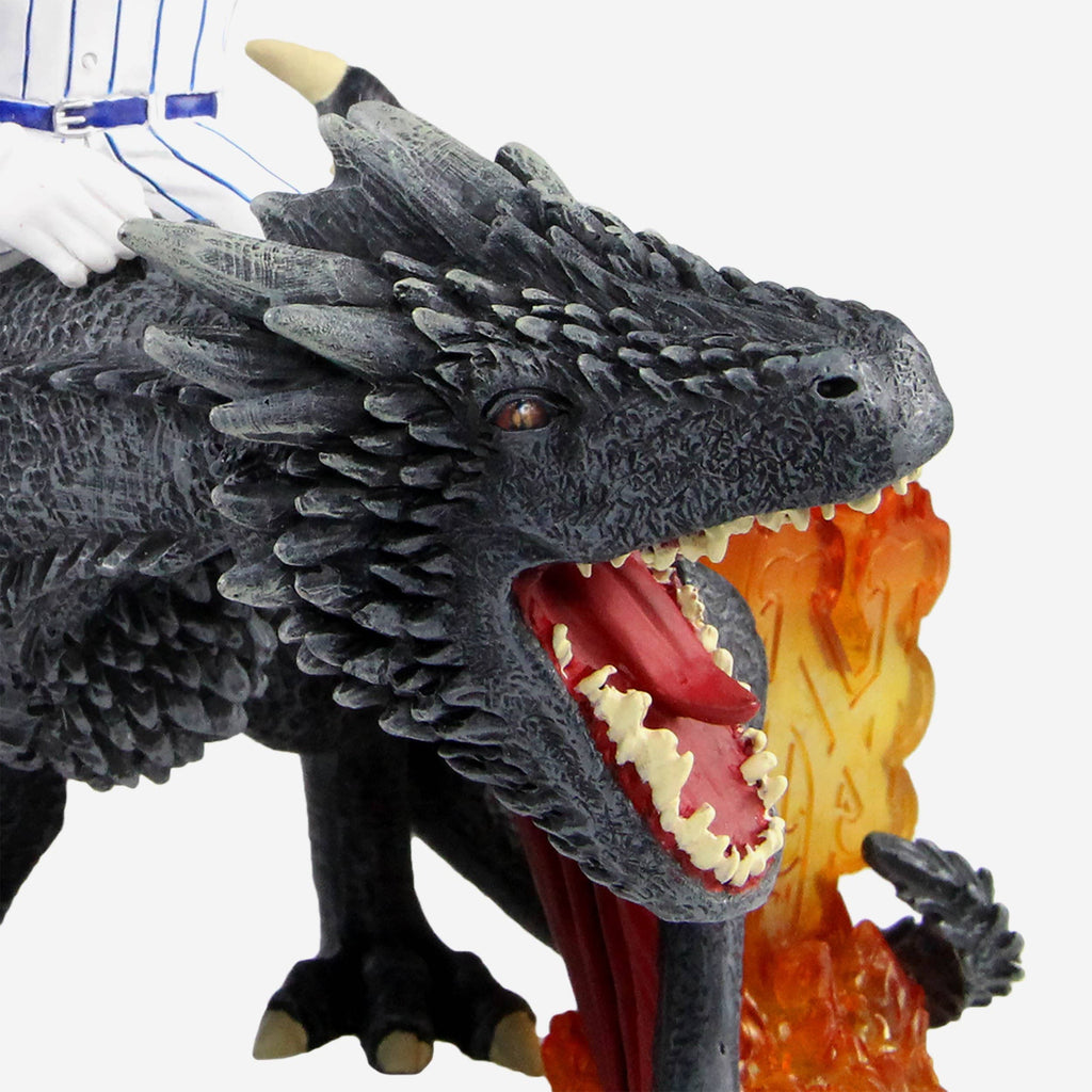 Game of Thrones™ New York Mets Mr Met Mascot On Fire Dragon Bobblehead FOCO