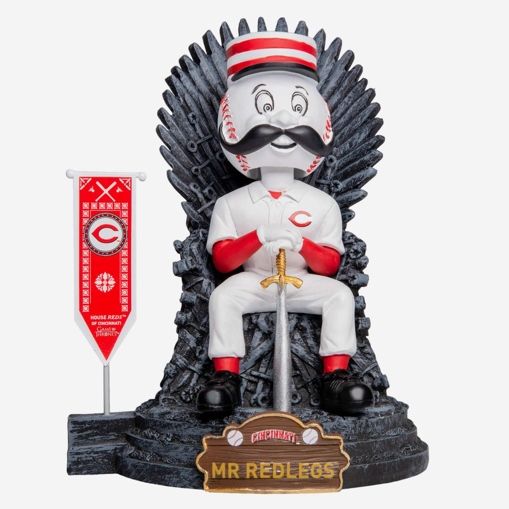 Game of Thrones™ Cincinnati Reds Mr Redlegs Mascot Bobblehead FOCO
