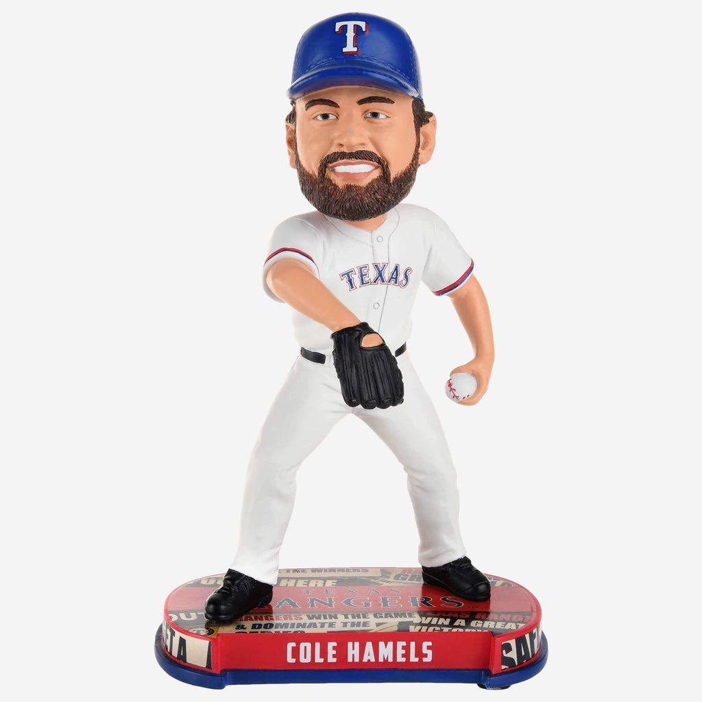 Cole Hamels Texas Rangers Headline Bobblehead FOCO