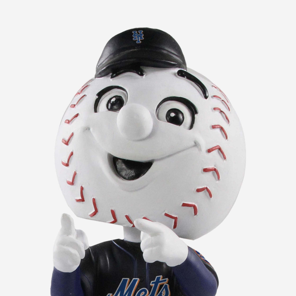 Mr Met New York Mets Mascot Black Jersey Bobblehead FOCO