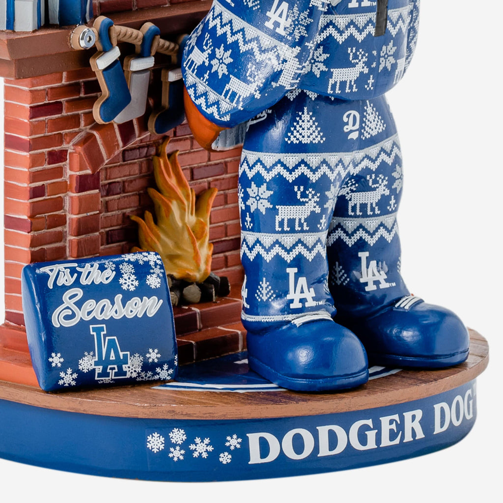 Dodger Dog Los Angeles Dodgers Holiday Mascot Bobblehead FOCO
