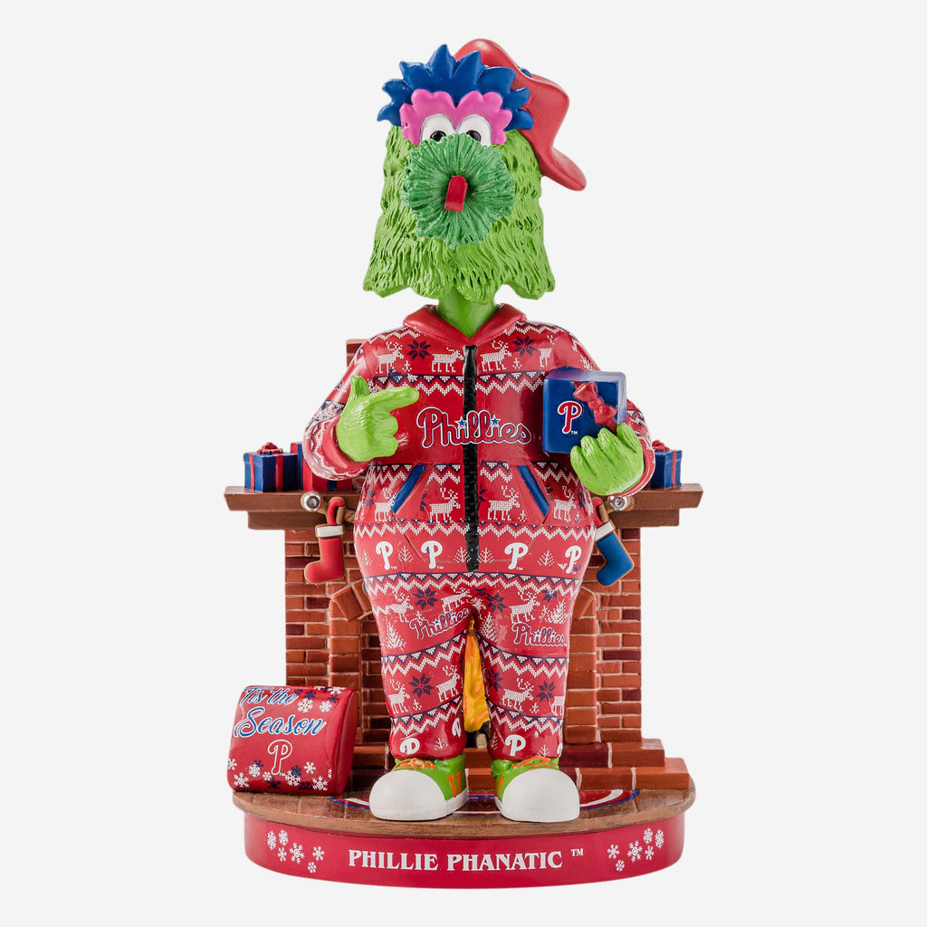 Phillie Phanatic Philadelphia Phillies Holiday Mascot Bobblehead FOCO