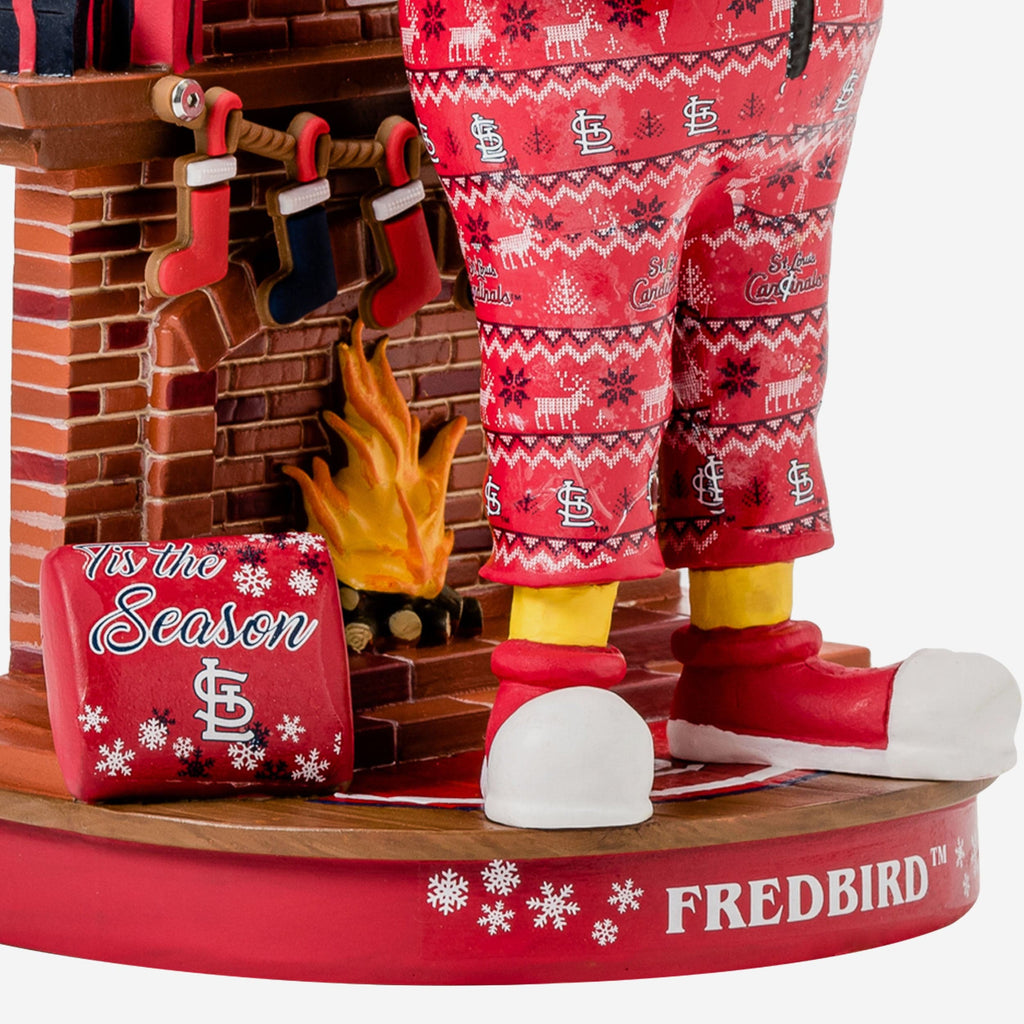 Fredbird St Louis Cardinals Holiday Mascot Bobblehead FOCO