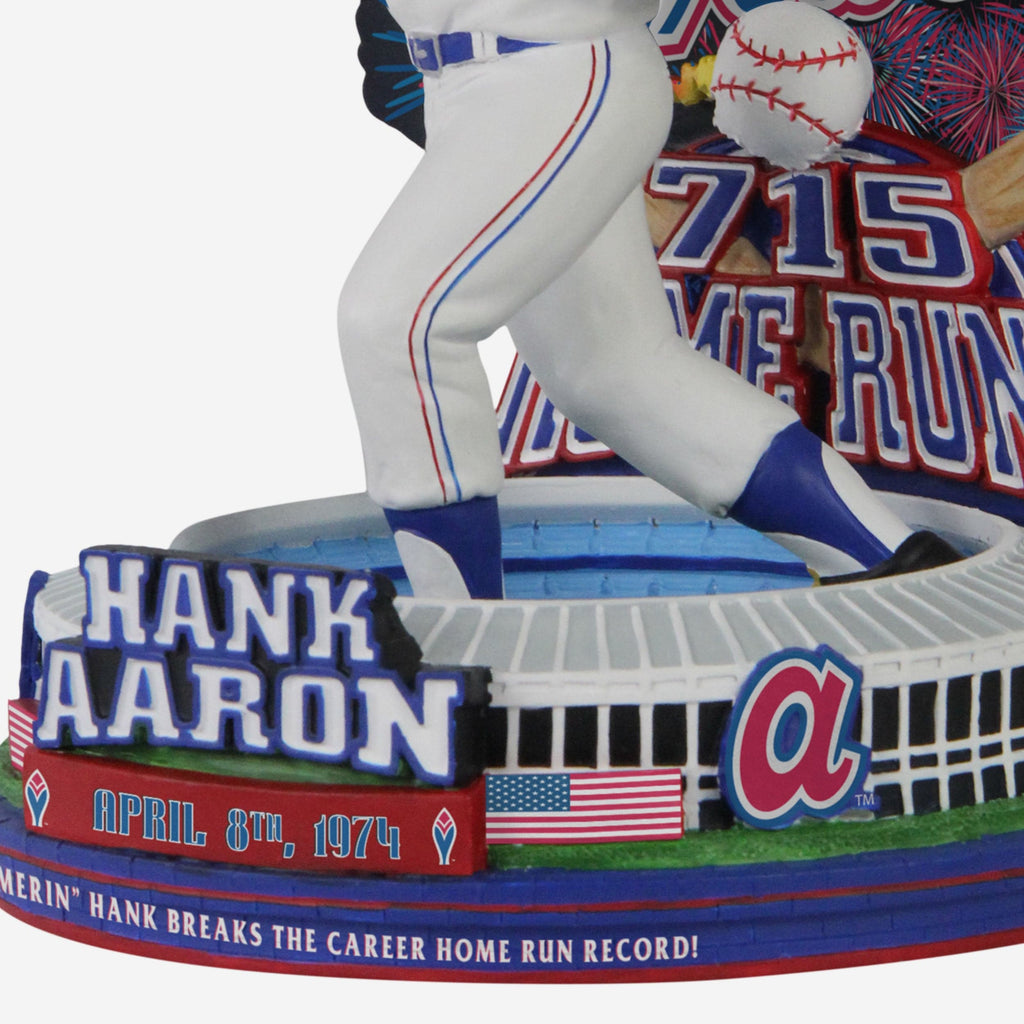 Hank Aaron Atlanta Braves 715th Home Run Moment Bobblehead FOCO