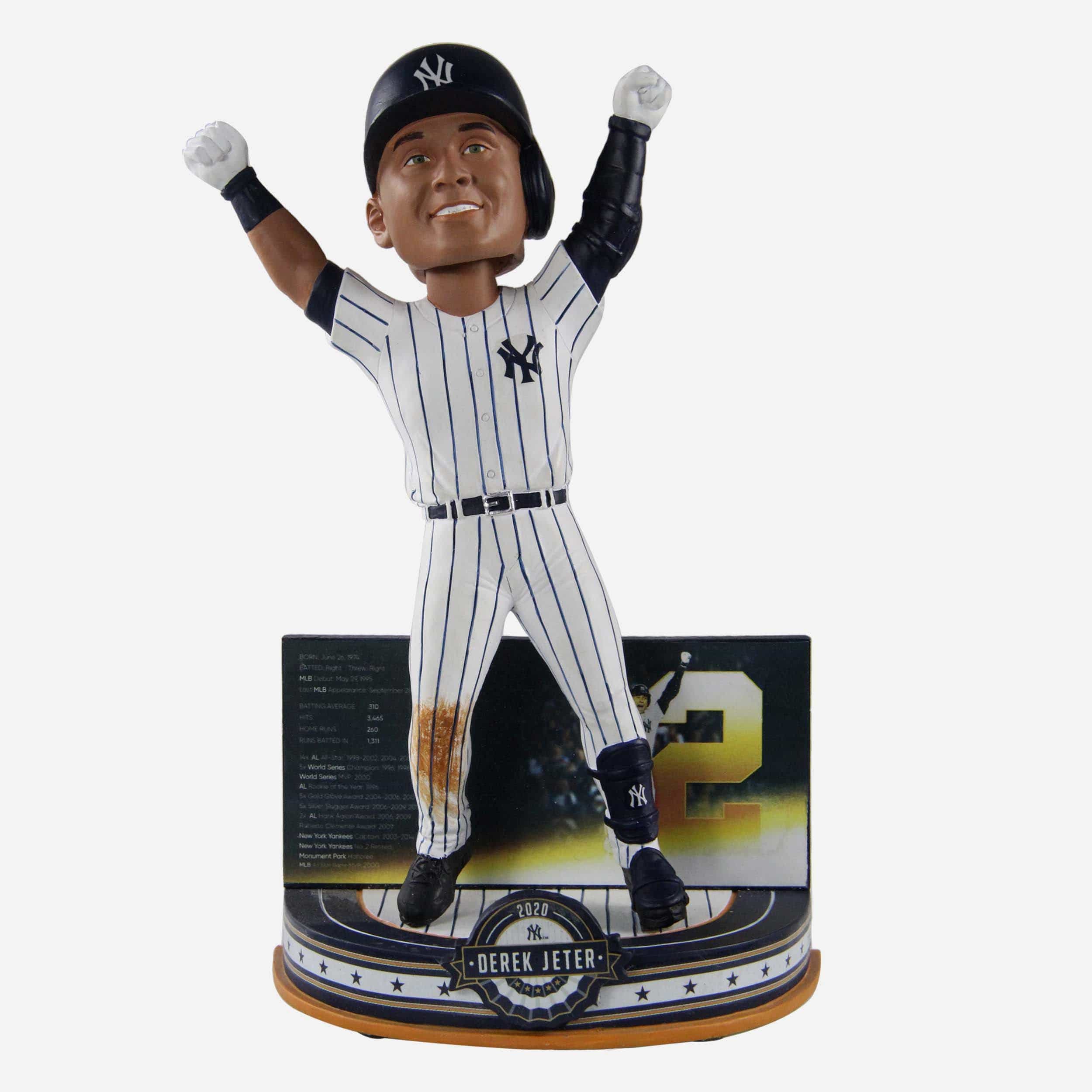 Derek Jeter New York Yankees Career Stats Bobblehead FOCO