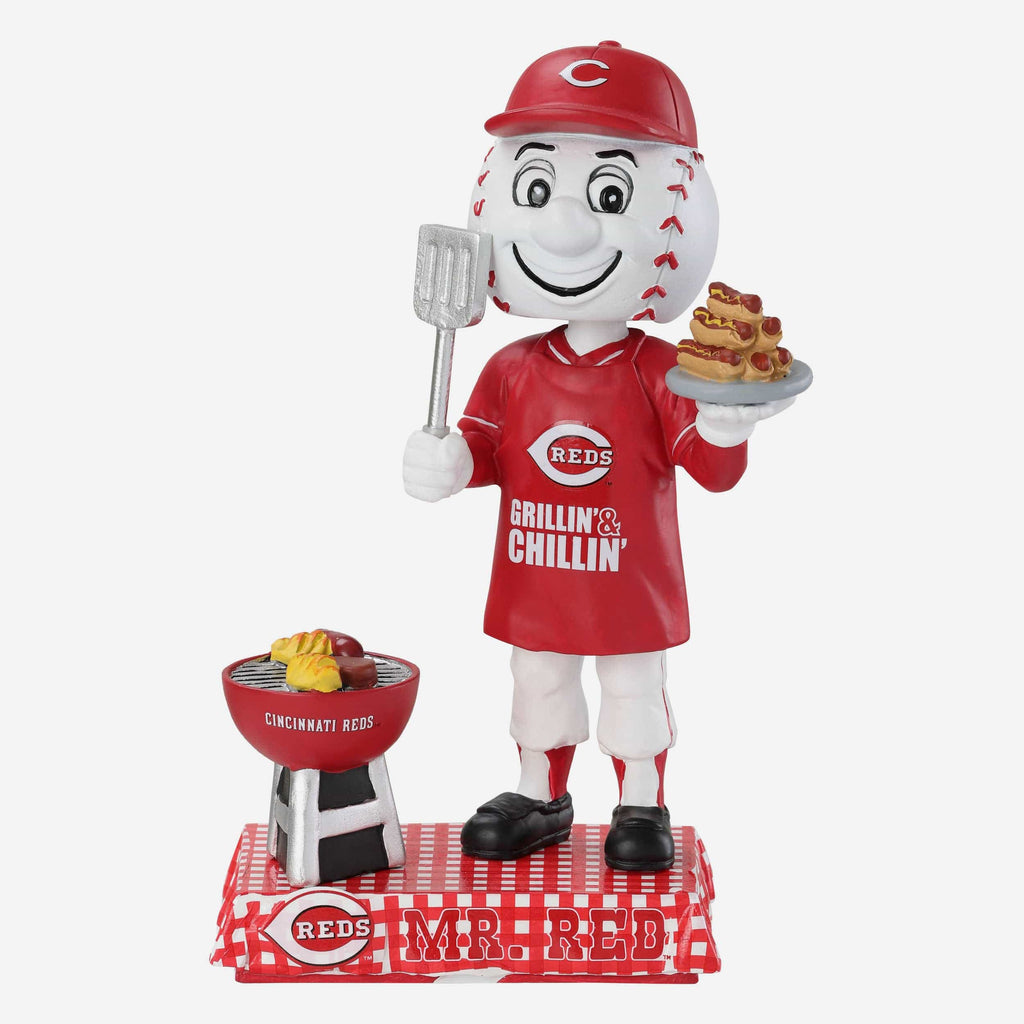 Mr Red Cincinnati Reds Memorial Day Mascot Bobblehead FOCO
