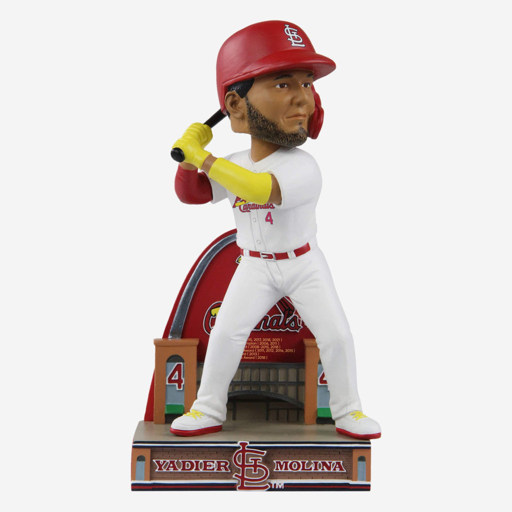 Yadier Molina St Louis Cardinals Career Stats Bobblehead FOCO