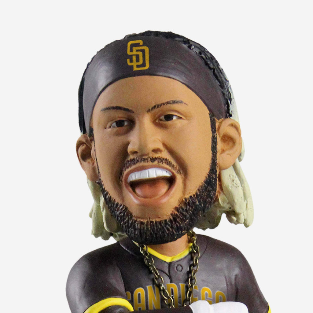 Fernando Tatis Jr San Diego Padres Road Uniform Swag Chain Bobblehead FOCO