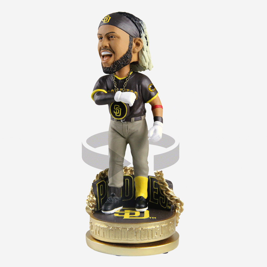Fernando Tatis Jr San Diego Padres Road Uniform Swag Chain Bobblehead FOCO