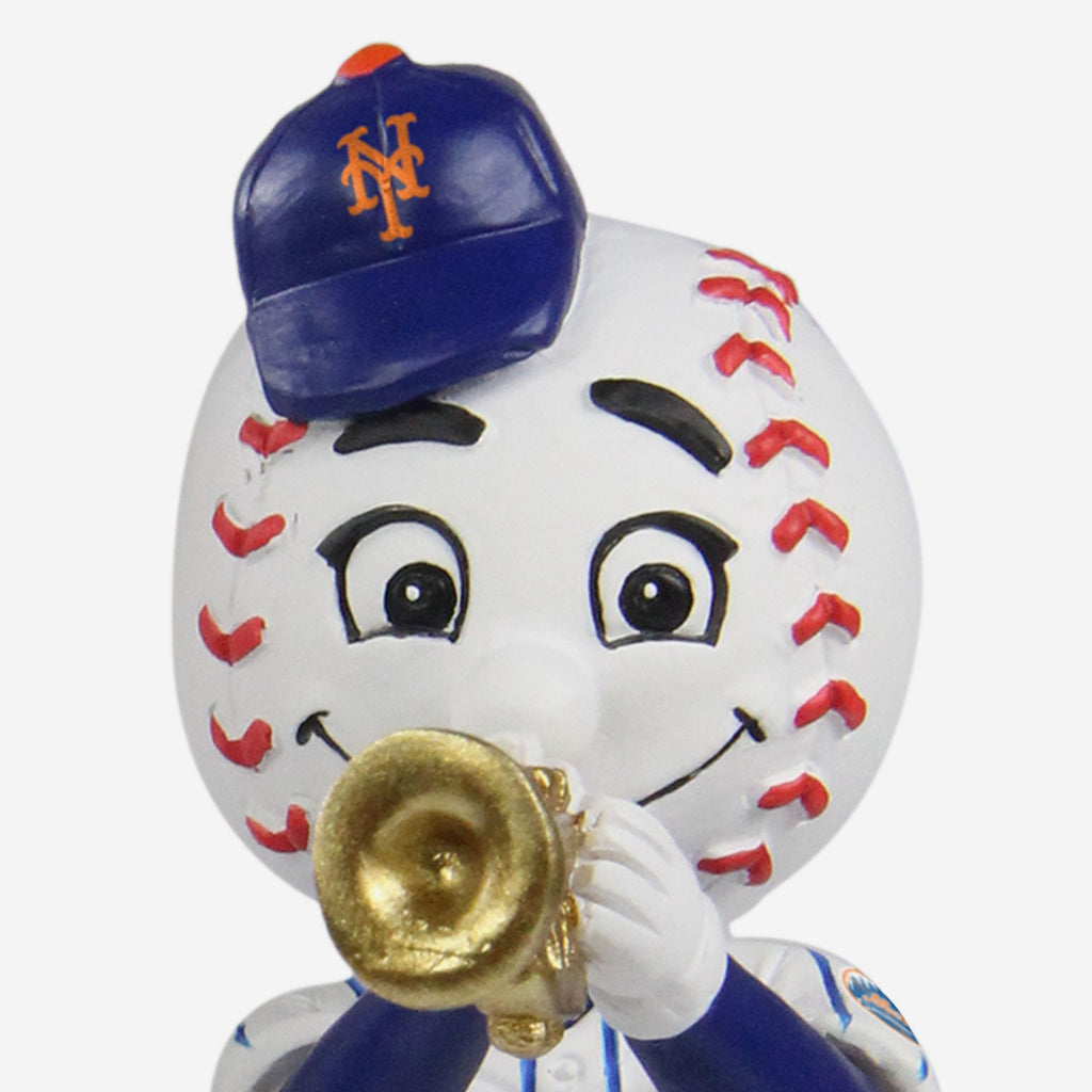 Mr Met & Mrs Met New York Mets Trumpet Mini Mascot Bobblehead Scene FOCO
