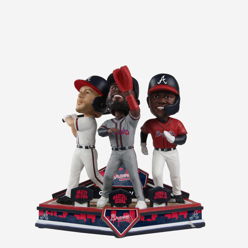 Ronald Acuna Jr. & Marcell Ozuna & Matt Olson Atlanta Braves Triple Bo FOCO