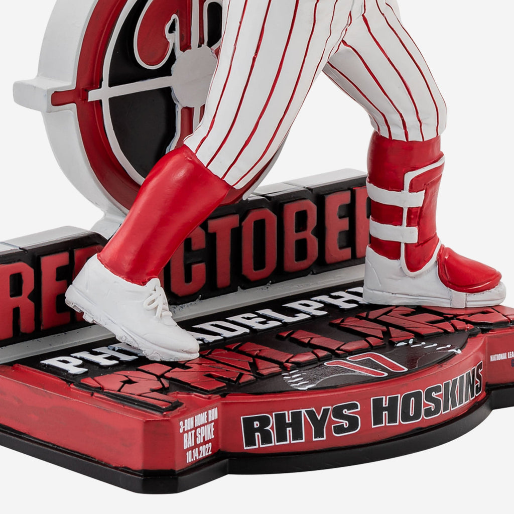 Rhys Hoskins Philadelphia Phillies Red October Bat Spike Bobblehead FOCO