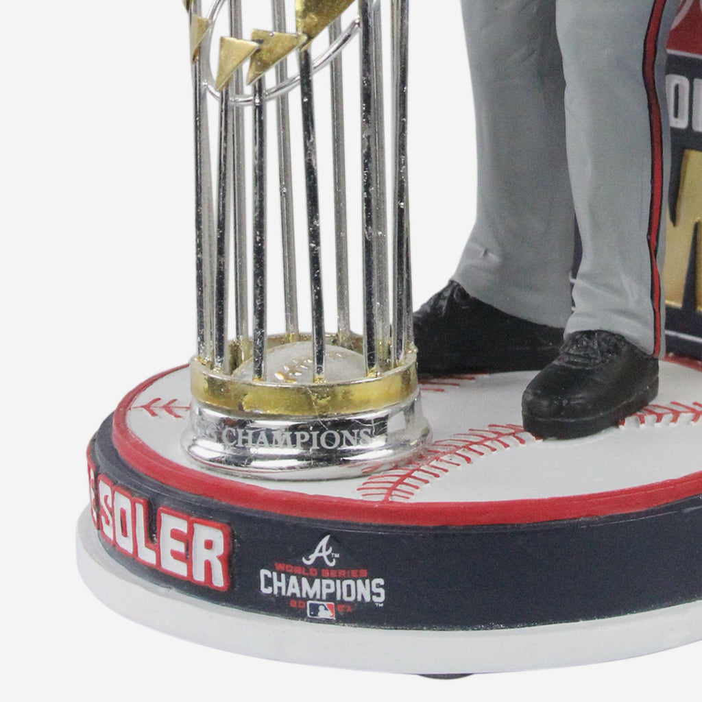 Jorge Soler Atlanta Braves 2021 World Series Champions MVP Flag Moment FOCO