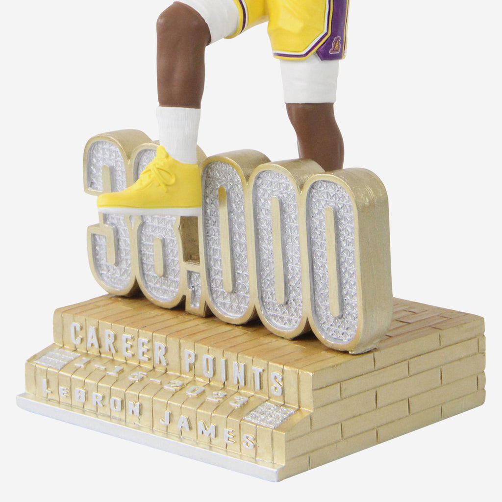 LeBron James Los Angeles Lakers 38,000 Points Milestone Bobblehead FOCO
