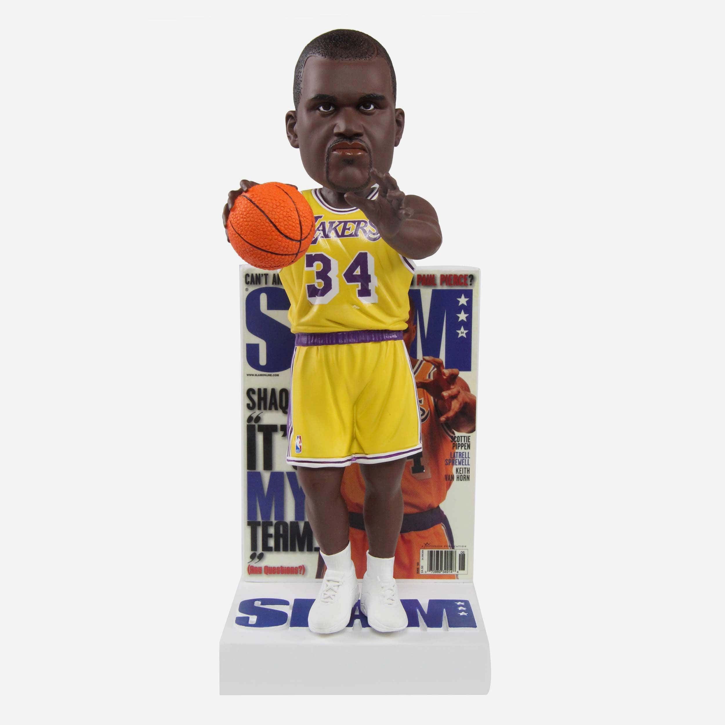 Shaquille O'Neal Los Angeles Lakers Slam Magazine Cover Bobblehead FOCO