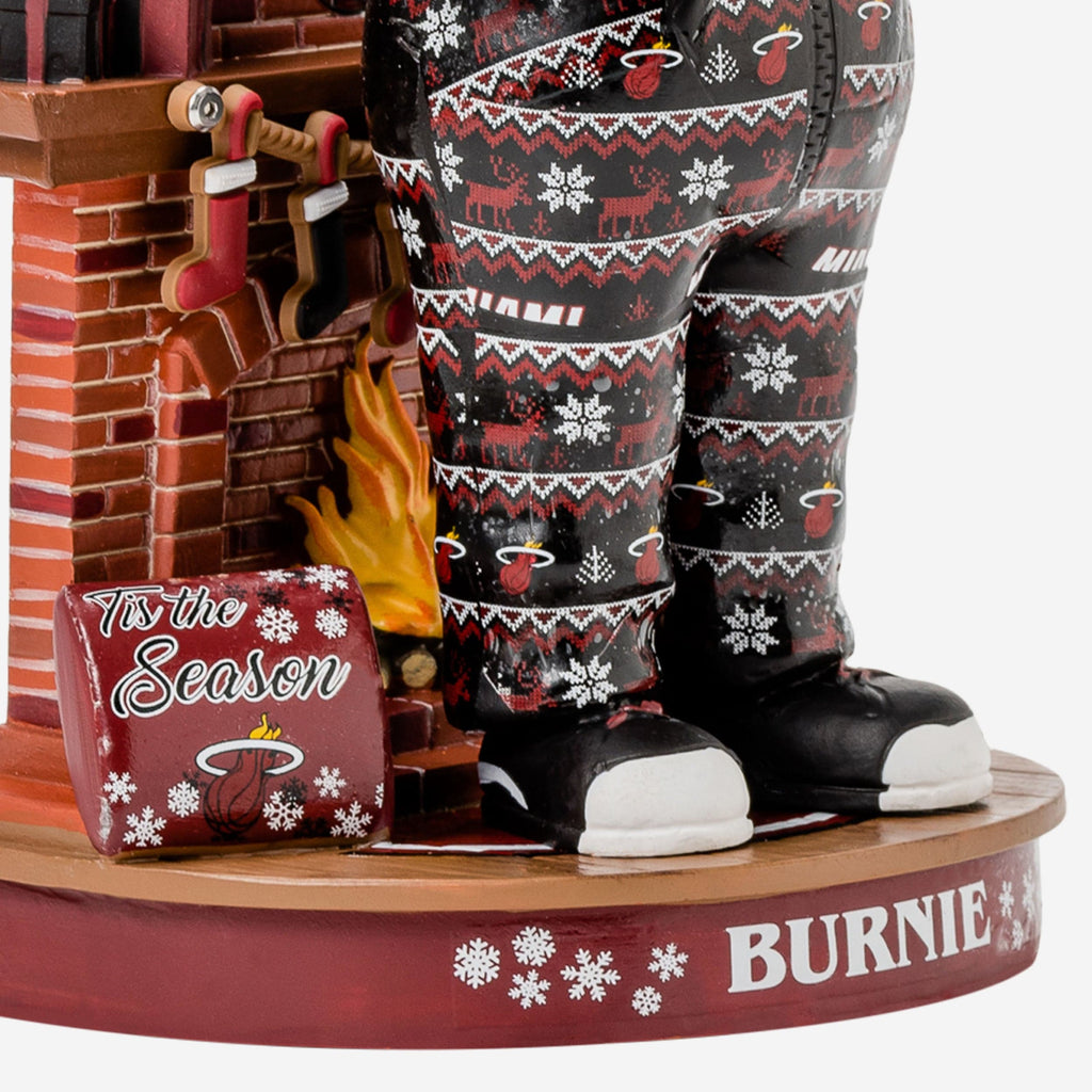 Burnie Miami Heat Holiday Mascot Bobblehead FOCO
