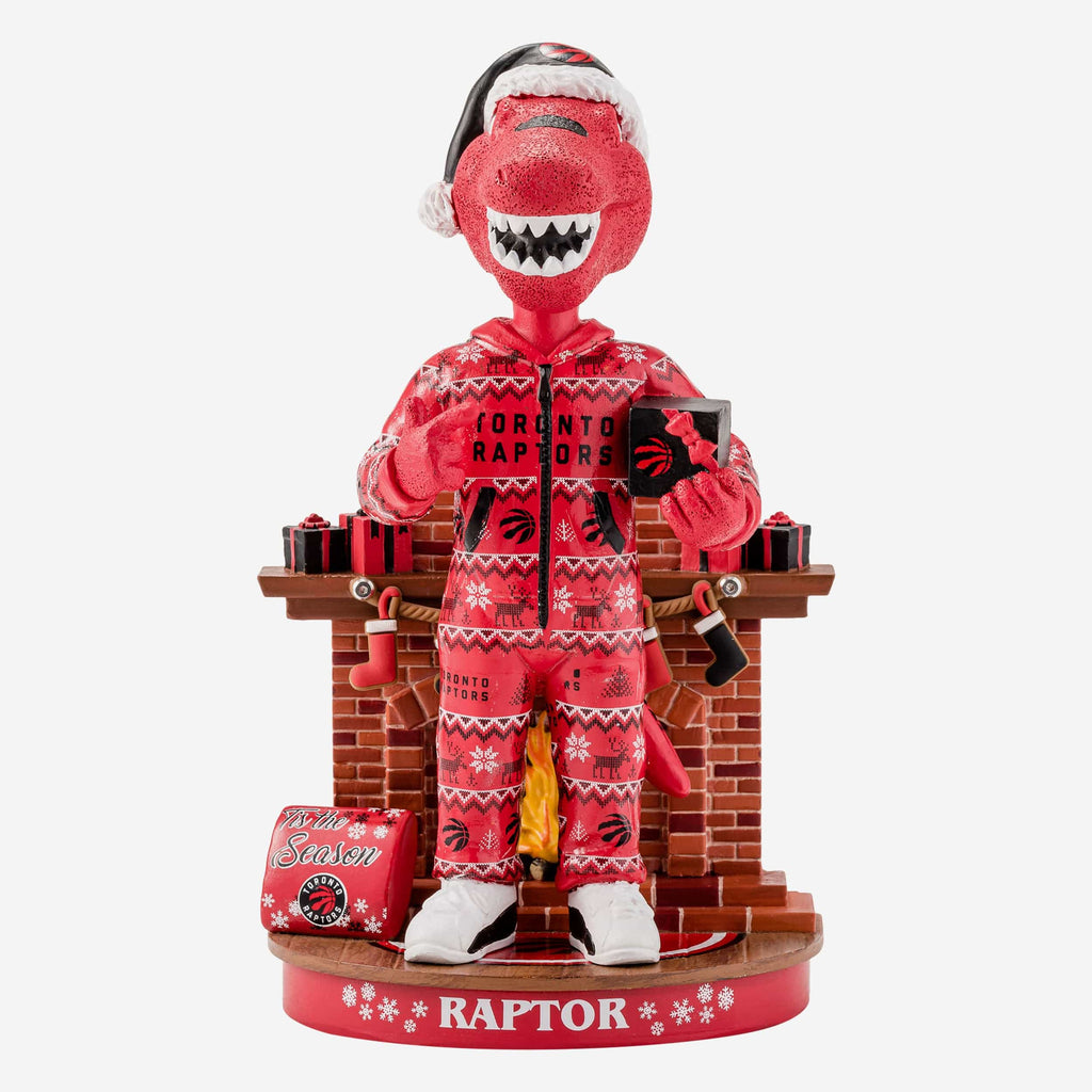 The Raptor Toronto Raptors Holiday Mascot Bobblehead FOCO