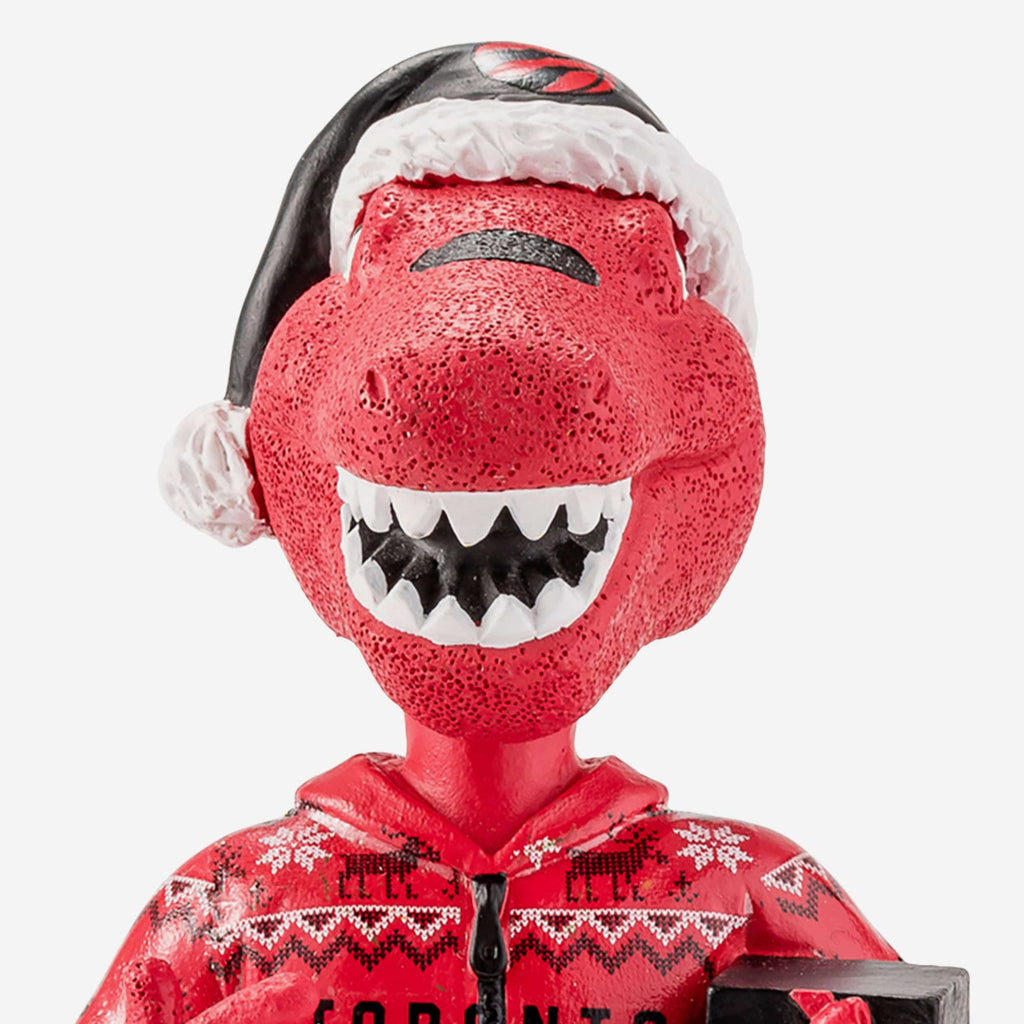 The Raptor Toronto Raptors Holiday Mascot Bobblehead FOCO
