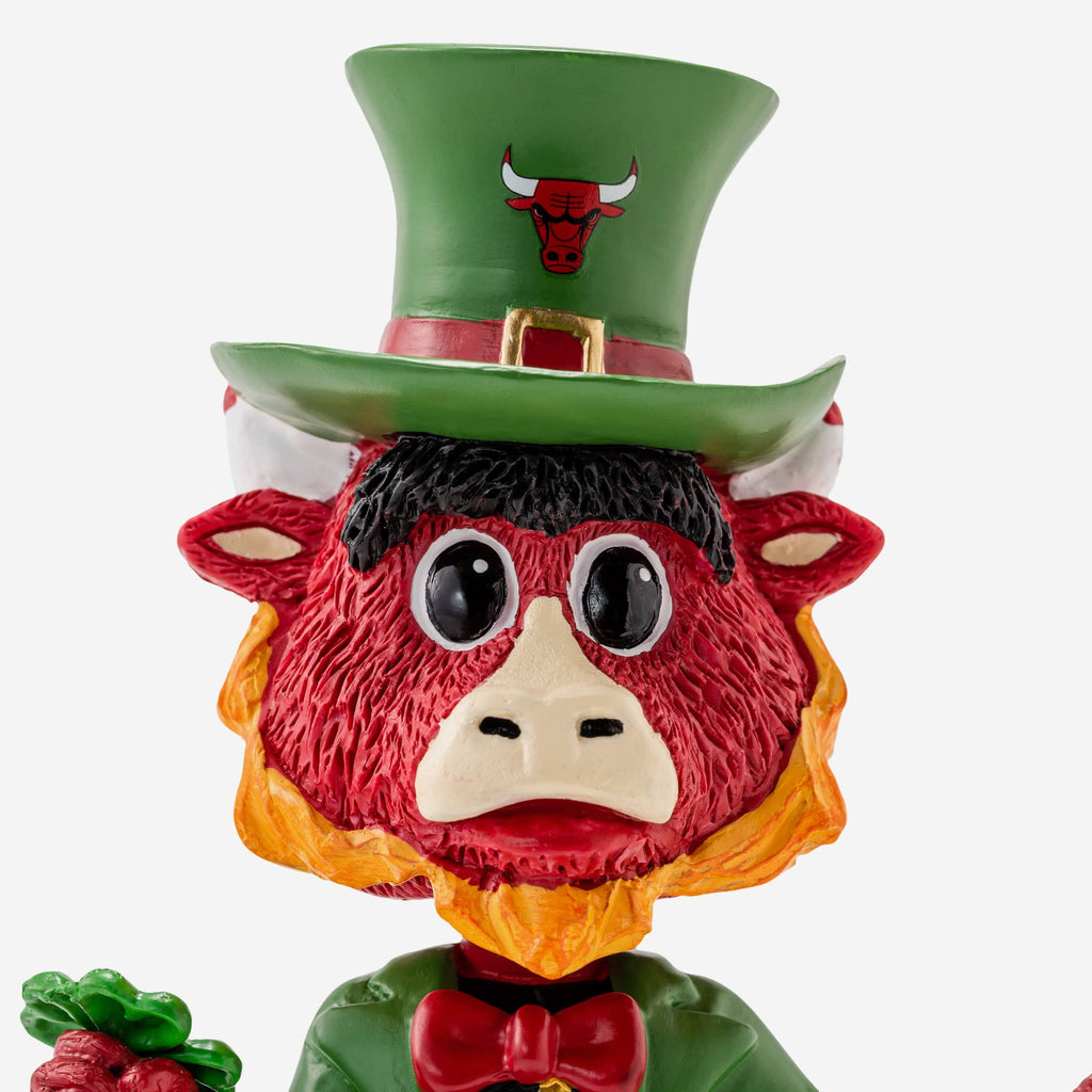 Benny The Bull Chicago Bulls Saint Patricks Day Mascot Bobblehead FOCO