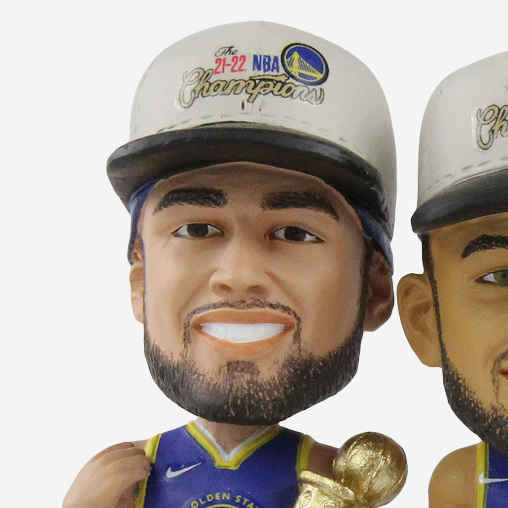 Golden State Warriors 4X NBA Champions Parade Bus Mini Bobblehead Scen FOCO