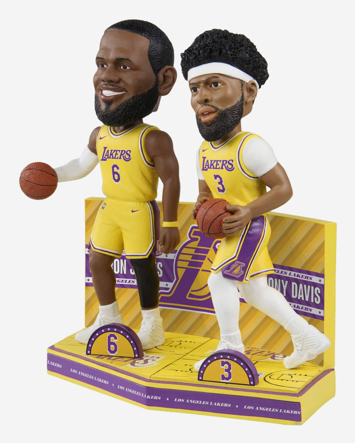 LeBron James & Anthony Davis Los Angeles Lakers Bobblemate Dual Bobble FOCO