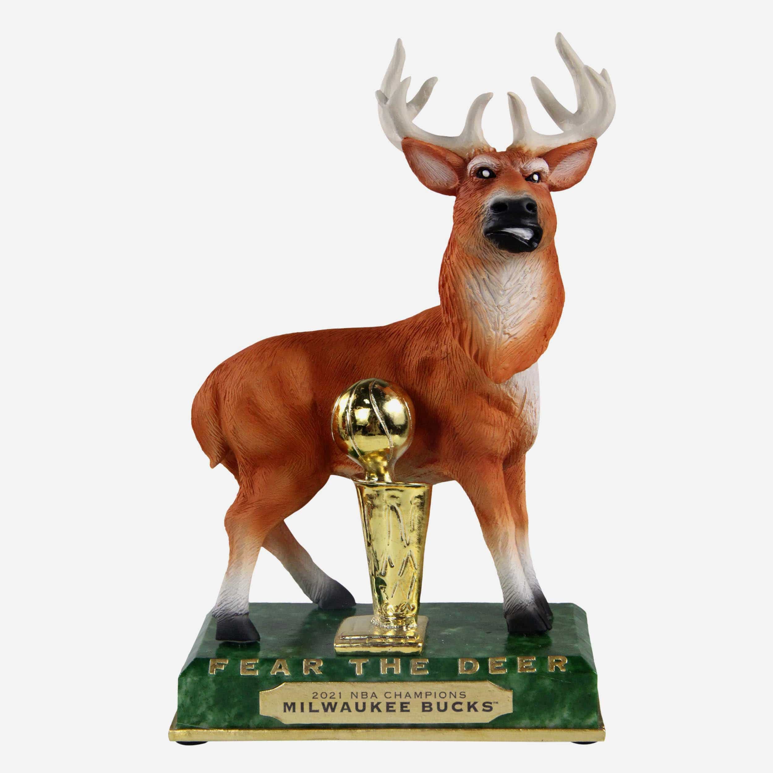 Milwaukee Bucks Deer With Trophy Bobblehead FOCO