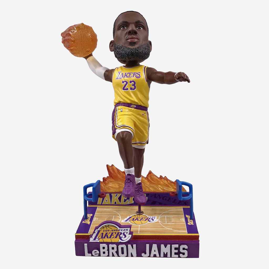 LeBron James Los Angeles Lakers On Fire Bobblehead FOCO