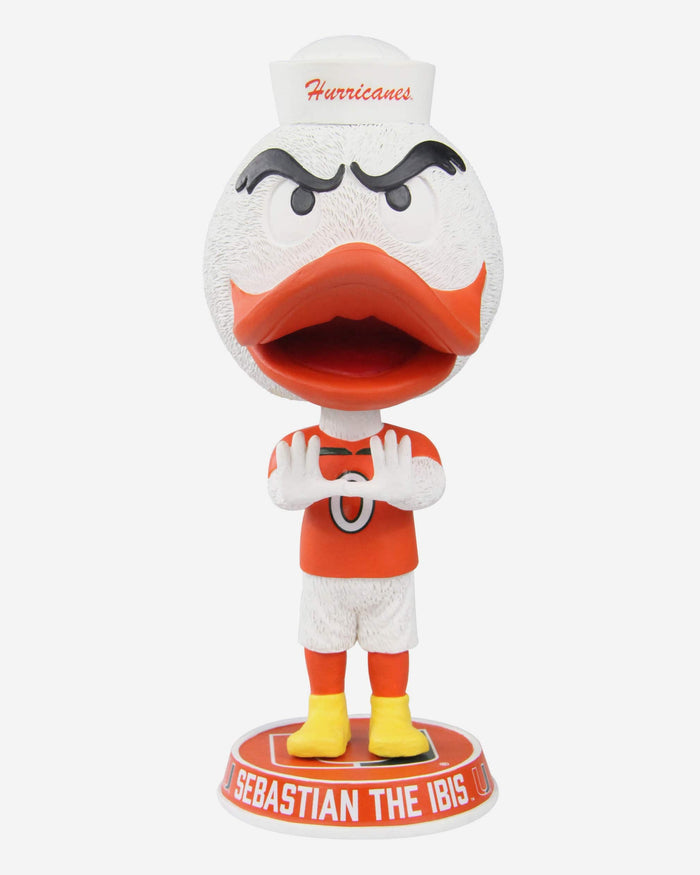 Sebastian Miami Hurricanes Mascot Bighead Bobblehead FOCO