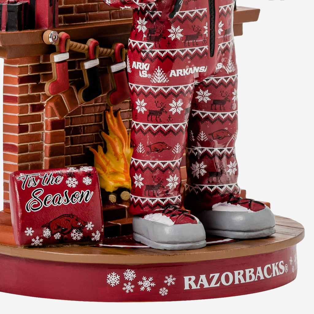 Big Red Arkansas Razorbacks Holiday Mascot Bobblehead FOCO
