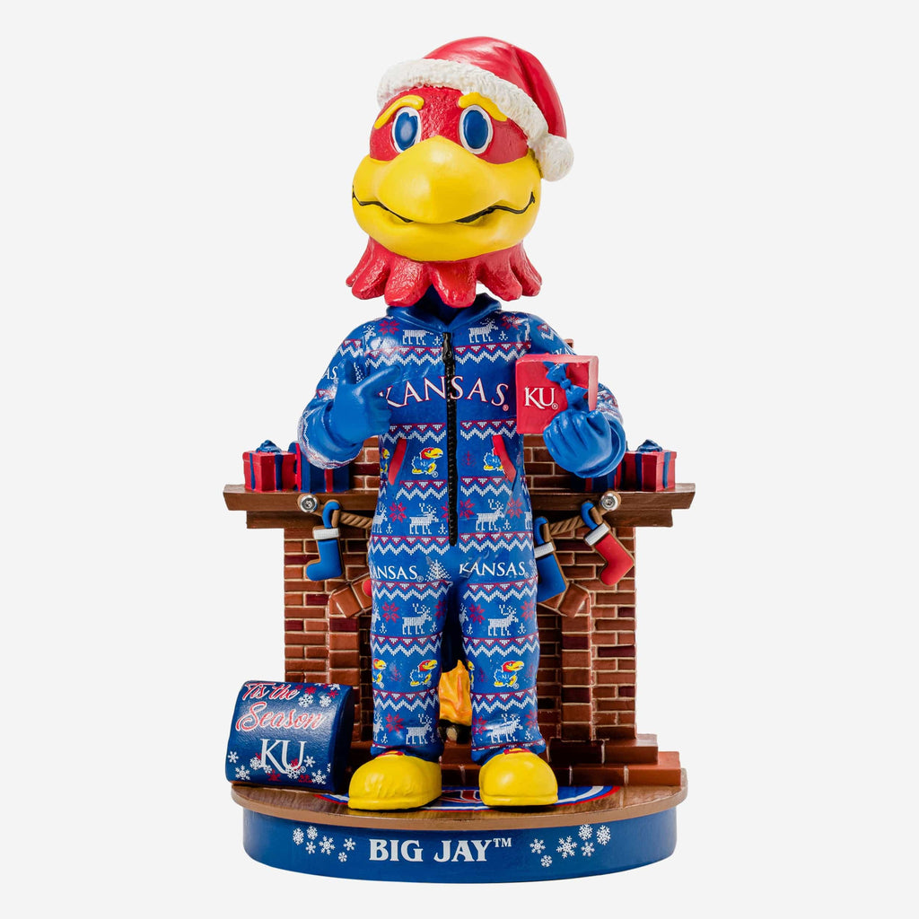 Big Jay Kansas Jayhawks Holiday Mascot Bobblehead FOCO