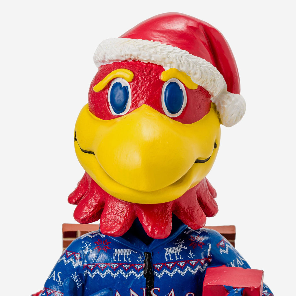 Big Jay Kansas Jayhawks Holiday Mascot Bobblehead FOCO