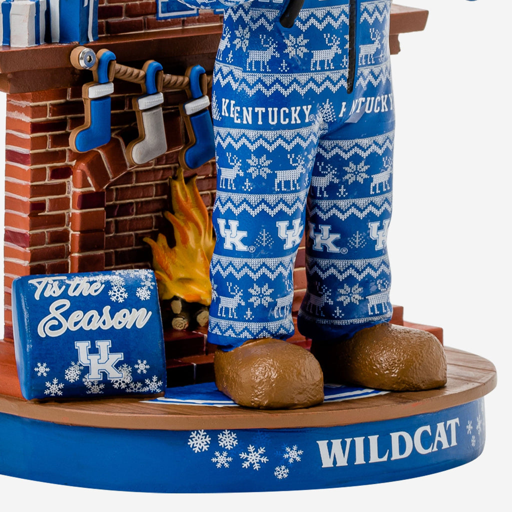 Scratch Kentucky Wildcats Holiday Mascot Bobblehead FOCO