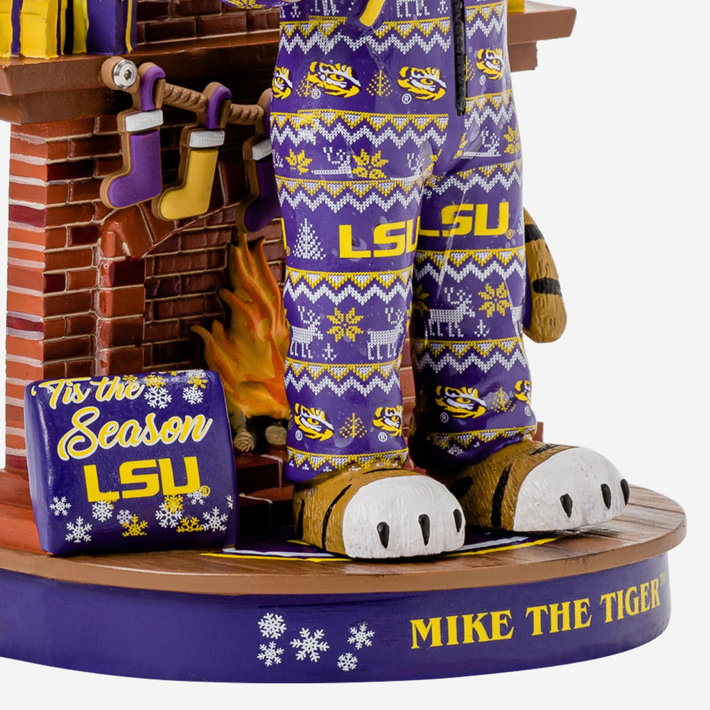 Mike The Tiger LSU Tigers Holiday Mascot Bobblehead FOCO