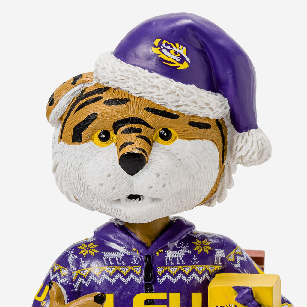 Mike The Tiger LSU Tigers Holiday Mascot Bobblehead FOCO