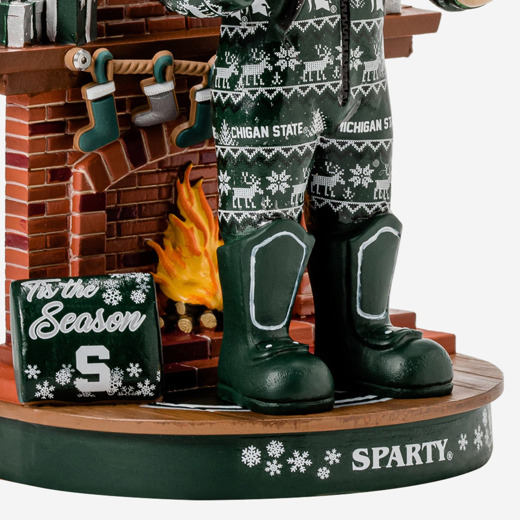 Sparty Michigan State Spartans Holiday Mascot Bobblehead FOCO