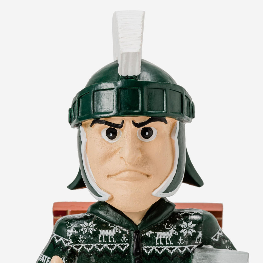 Sparty Michigan State Spartans Holiday Mascot Bobblehead FOCO